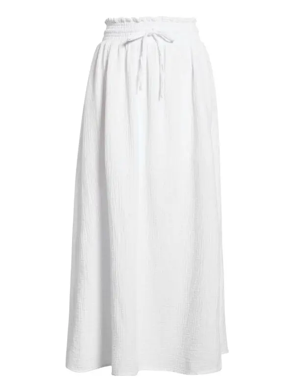 Splendid Adele Cotton Gauze Maxi Skirt - White