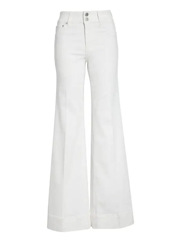 Alice + Olivia Perfect Wide Leg Jeans - White