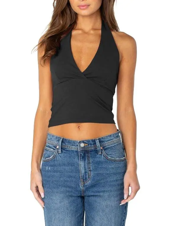 Roxy Crop Halter Top - Phantom