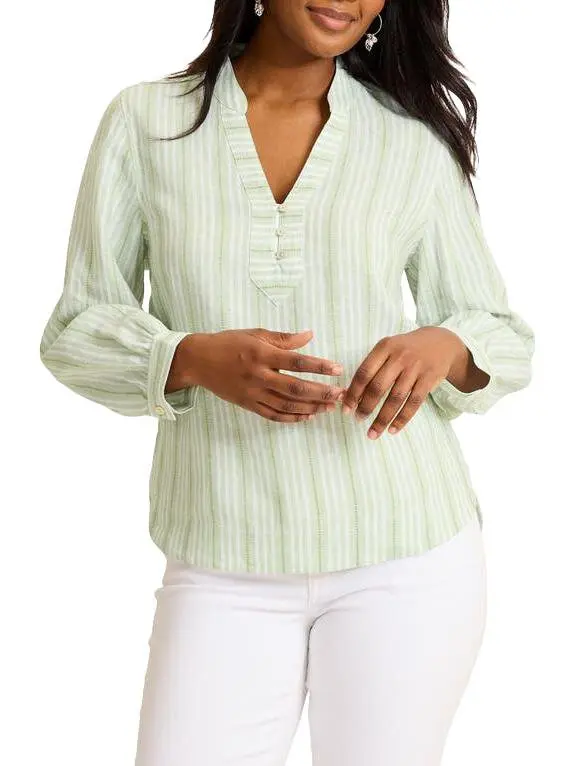 Tommy Bahama Beach Breeze Popover Top - Ex Lt Margarita