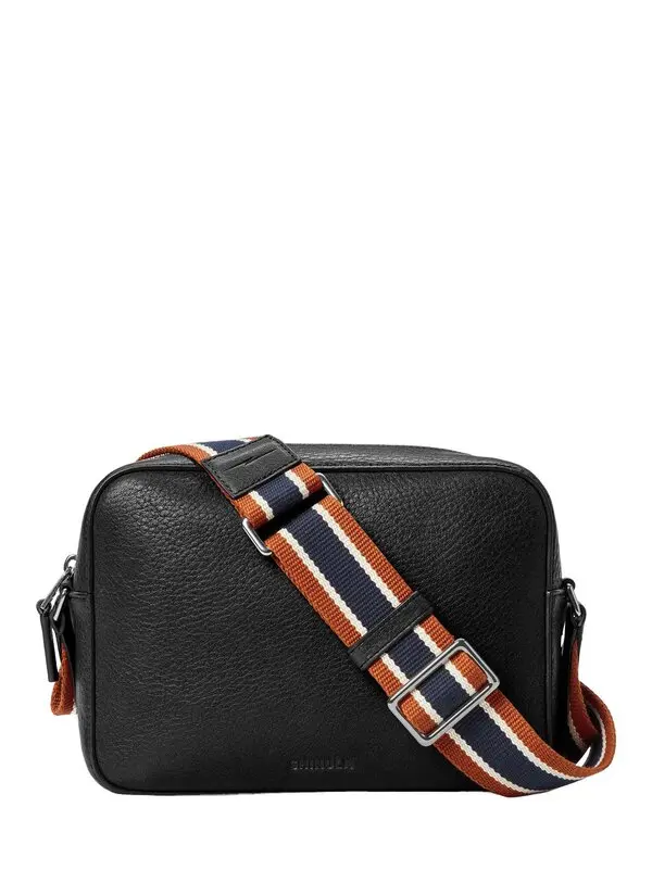 Shinola Leather Camera Crossbody Bag - Black