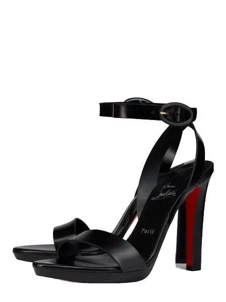 CHRISTIAN LOUBOUTIN Fanny Sandal - Black/lin Black/bk
