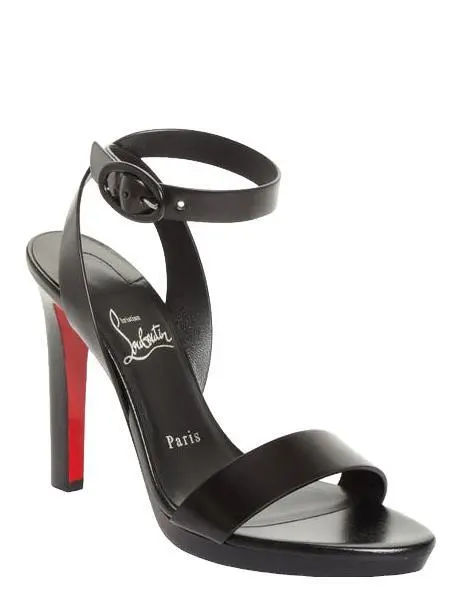 CHRISTIAN LOUBOUTIN Fanny Sandal - Black/lin Black/bk