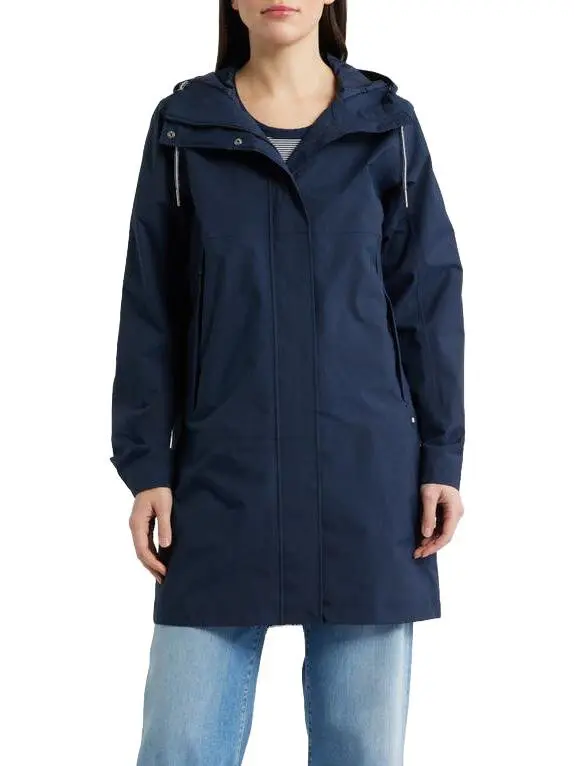 Helly Hansen Koster Waterproof Hooded Raincoat - Navy