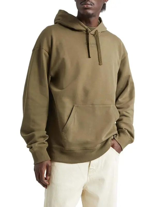 Balmain Paris Embroidered Cotton Hoodie - Uiv Khaki/multi