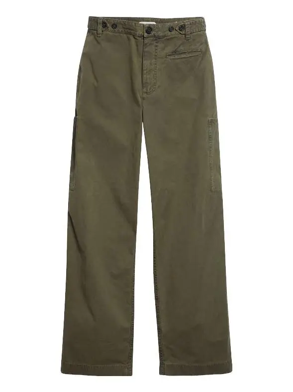 JW Anderson Cotton Straight-leg Cargo Pants - Khaki