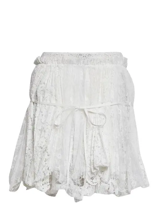 JW Anderson Curtain Lace Miniskirt - White