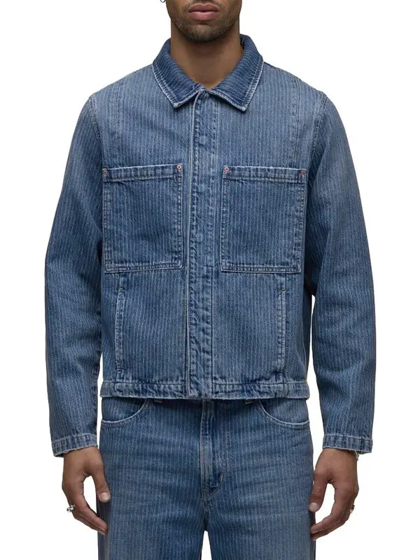 Hudson Jeans Indigo-dyed Denim Chore Jacket - Rail