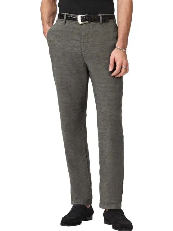 John Varvatos Flint Straight-leg Trousers - Army Green