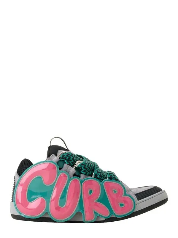 LANVIN Curb Patch Sneakers - Green