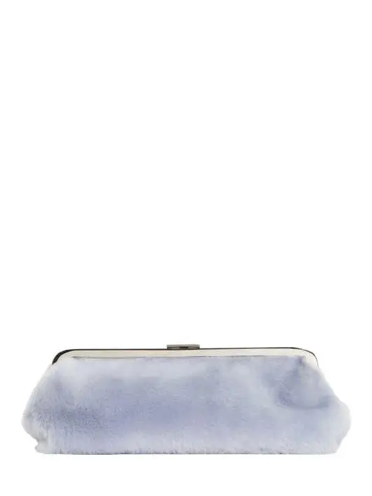 Proenza Schouler Shearling Armory Clutch - Wisteria