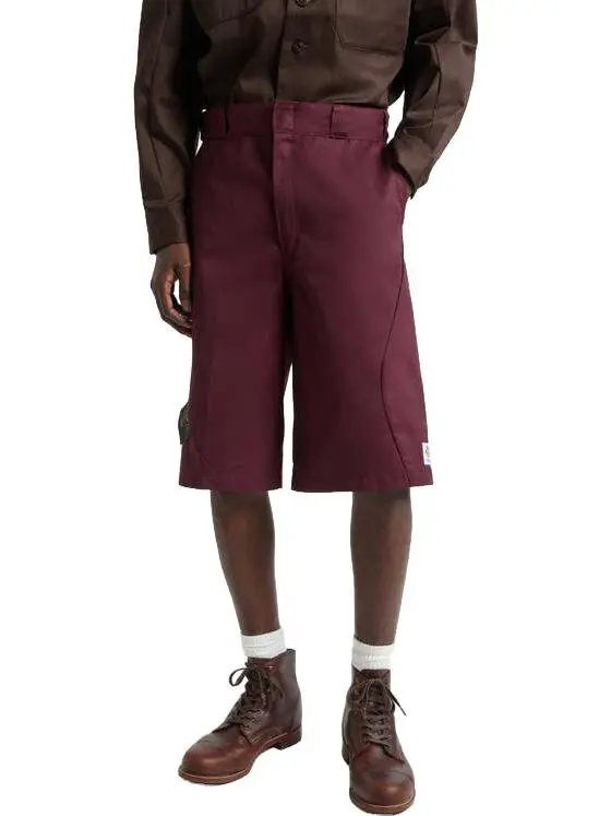 Undercover X Dickies Twill Work Shorts - Bordeaux