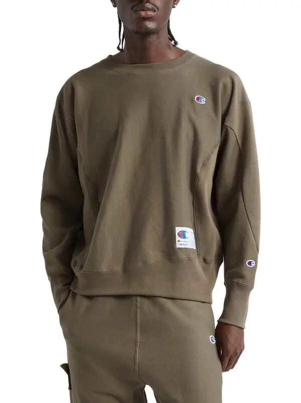 Undercover X Champion Cotton Fleece Sweatshirt - Khaki Gray