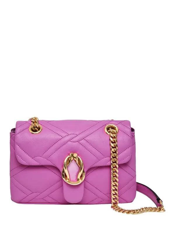 AIMEE Quilted Leather Convertible Shoulder Bag - Bloom