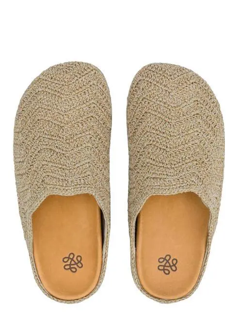 THE SAK Bolinas Crochet Ripple Clogs - Bamboo Static Ripple