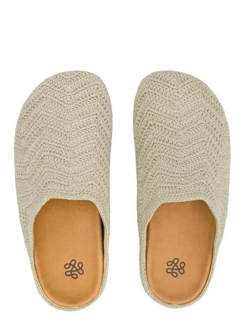 THE SAK Bolinas Crochet Ripple Clogs - Natural Ripple