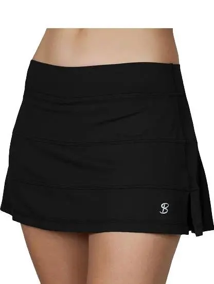 SOFIBELLA 13in Tennis Skirt - Black