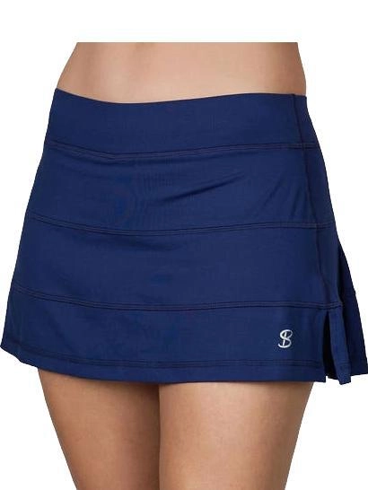 SOFIBELLA 13in Tennis Skirt - Navy