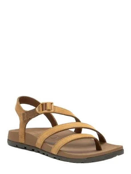 CHACO Lowdown Leather Sandal - Bone Brown