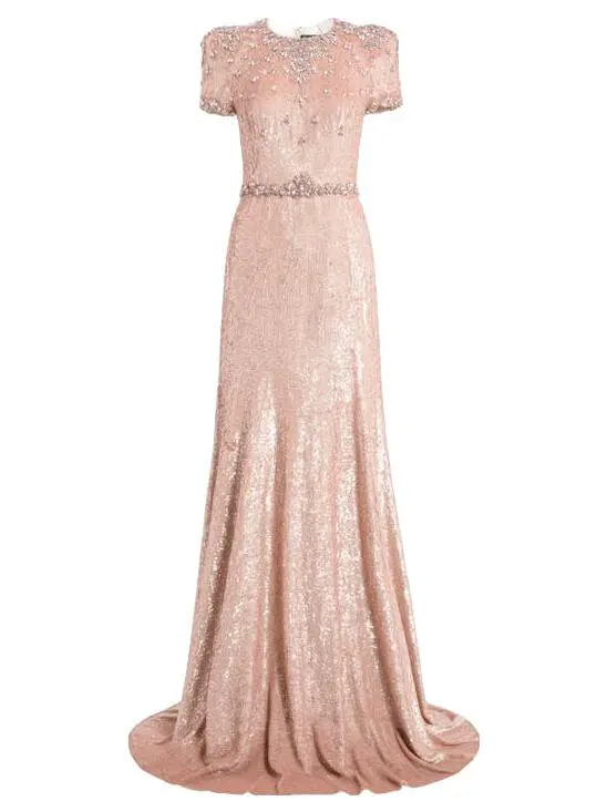 Jenny Packham Lombard Embellished Gown - Sugar
