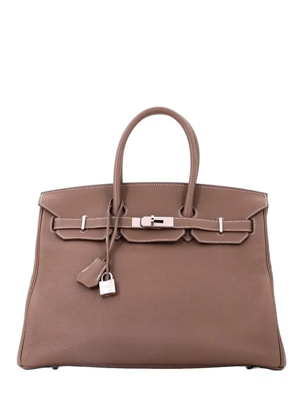 Hermès Birkin Handbag Grey Togo 35 - Etoupe