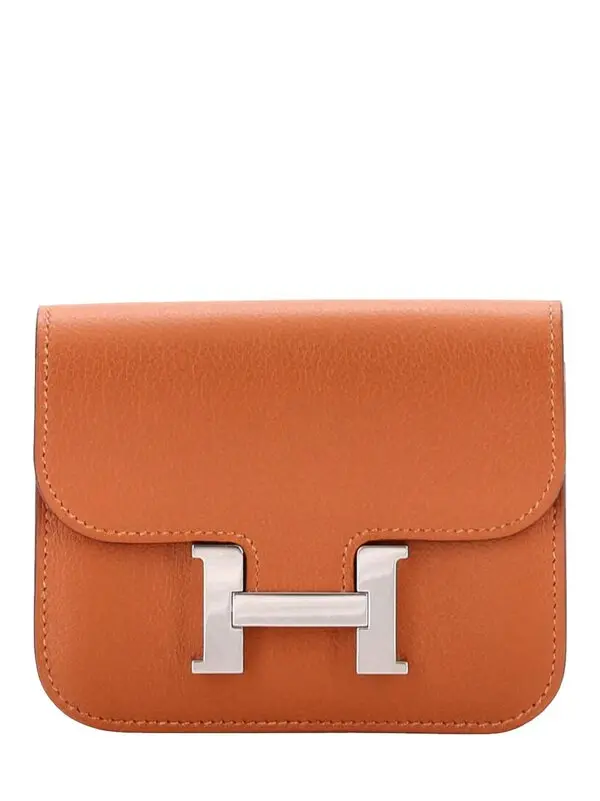 Hermès Constance Slim Wallet Evercolor - Quebracho