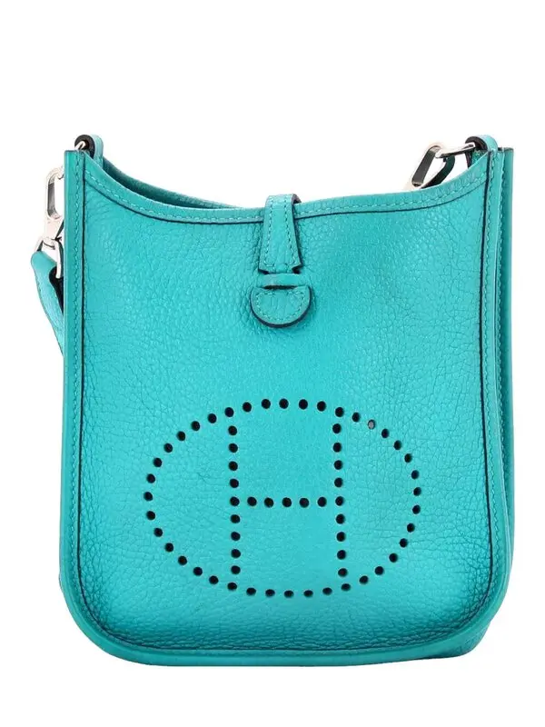 Hermès Evelyne Bag Gen Iii Clemence Tpm - Turquoise