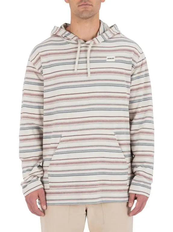 Hurley Striped Hooded Poncho - Bone