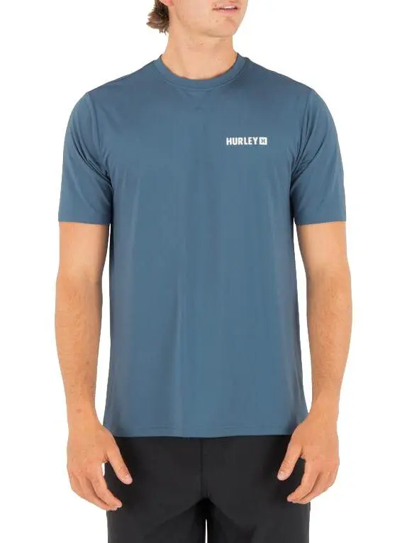Hurley Hybrid Graphic T-shirt - Grey Teal