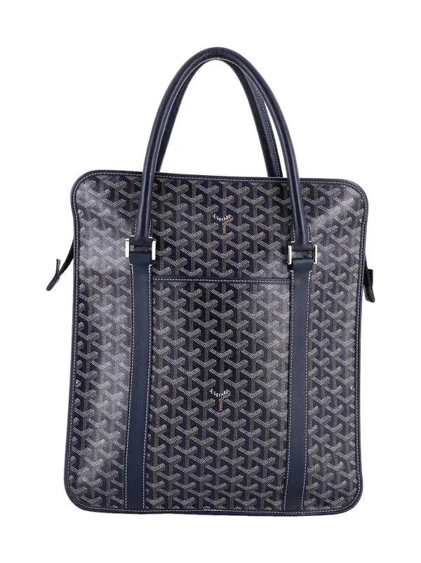 Goyard Bourgogne Coated Canvas Bag - Blue
