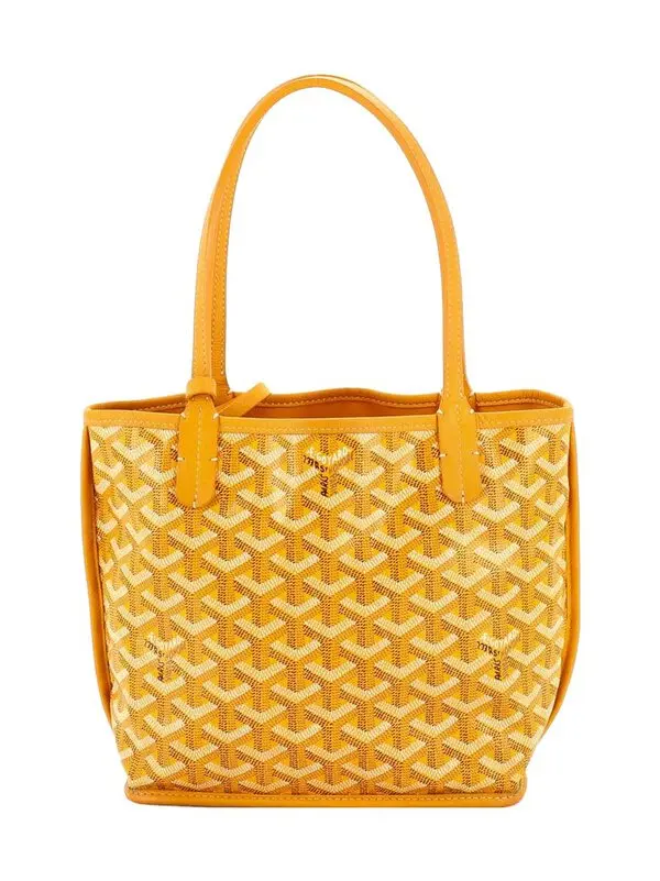 Goyard Anjou Reversible Mini Tote Coated Canvas - Yellow