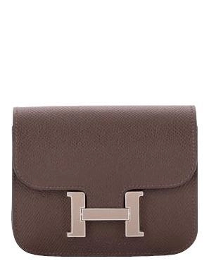 Hermès Constance Slim Wallet Epsom - Grey