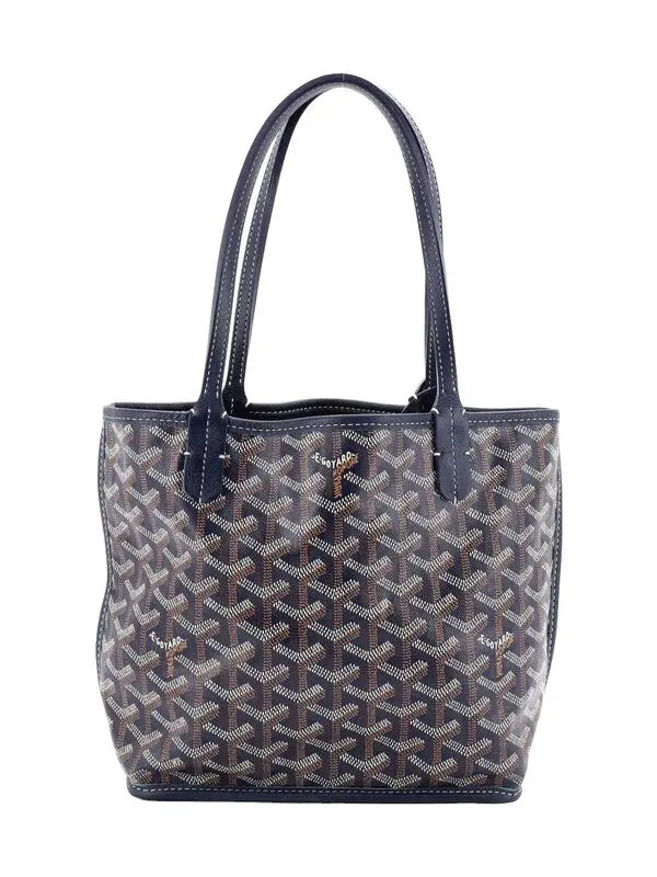 Goyard Anjou Reversible Mini Tote Coated Canvas - Blue