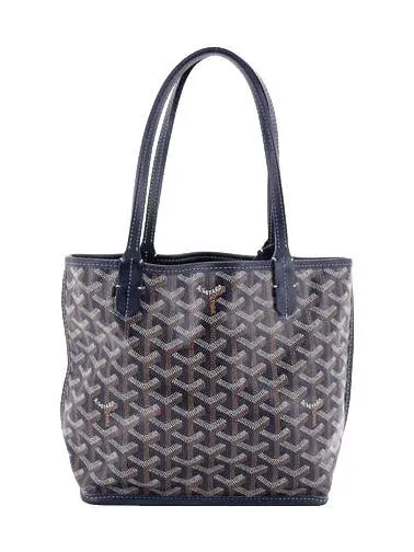 Goyard Anjou Reversible Mini Tote Coated Canvas - Blue