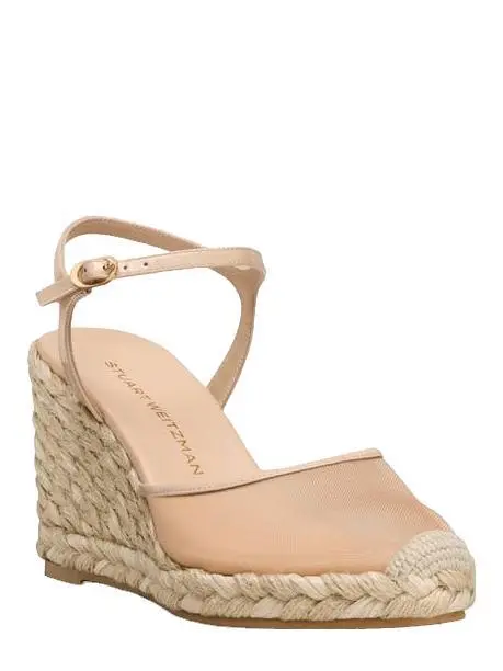 STUART WEITZMAN Espadrille Wedge - Barely Beige