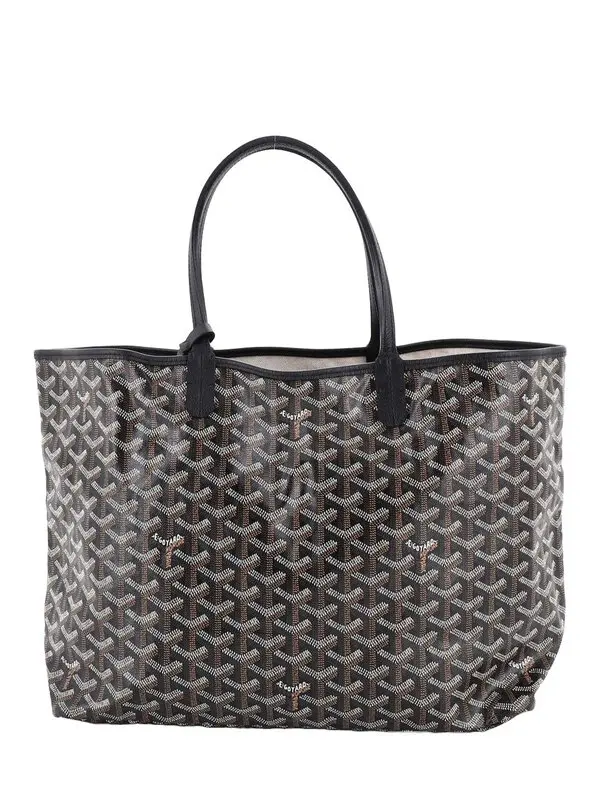 Goyard Saint Louis Tote Coated Canvas Pm - Black