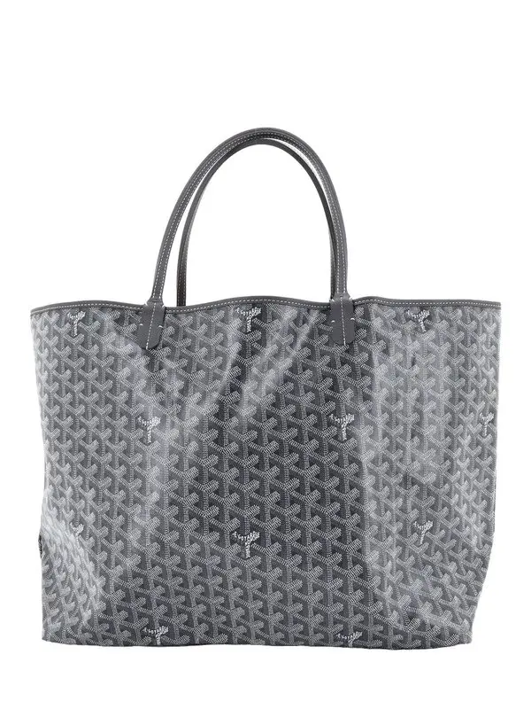 Goyard Saint Louis Reversible Tote Coated Canvas And Printed Canvas Gm - Grey
