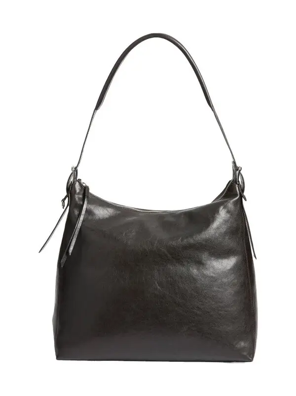 LEMAIRE Belted Hobo Bag - Dark Chocolate