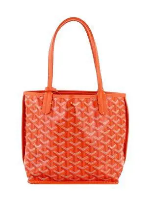 Goyard Anjou Reversible Tote Coated Canvas Mini - Orange