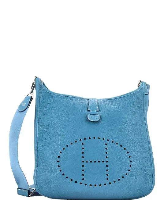 Hermès Evelyne Bag Gen Iii Clemence Gm - Blue