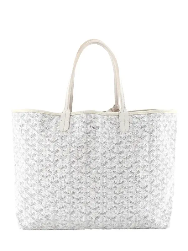 Goyard Saint Louis Pm Tote Coated Canvas - White