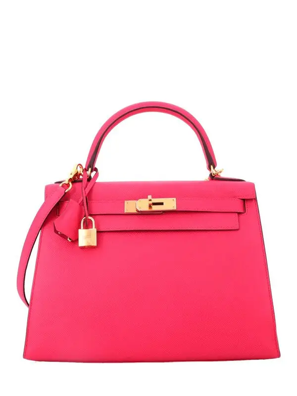 Hermès Kelly Handbag 28 Pink Epsom With Gold Hardware - Rose Extreme