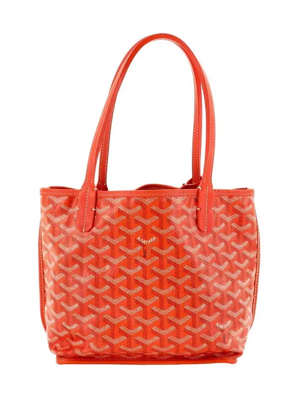 Goyard Anjou Reversible Tote Coated Canvas Mini - Orange