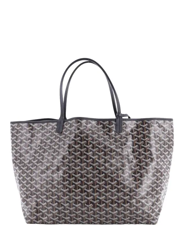 Goyard Saint Louis Gm Tote Coated Canvas - Black