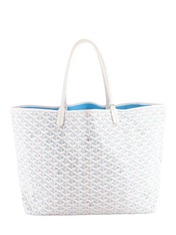 Goyard Saint Louis Gm Tote Claire Voie Coated Canvas - White