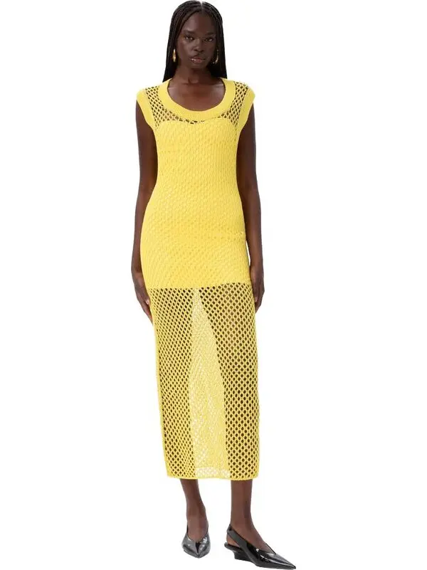 DODIEE Rani Crochet Dress - Yellow