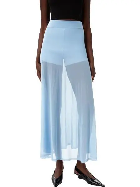 DODIEE Maxi Skirt - Light Blue