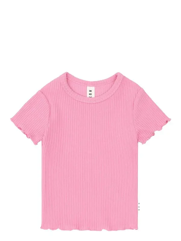 HUXBABY Ribbed Tee - Strawberry