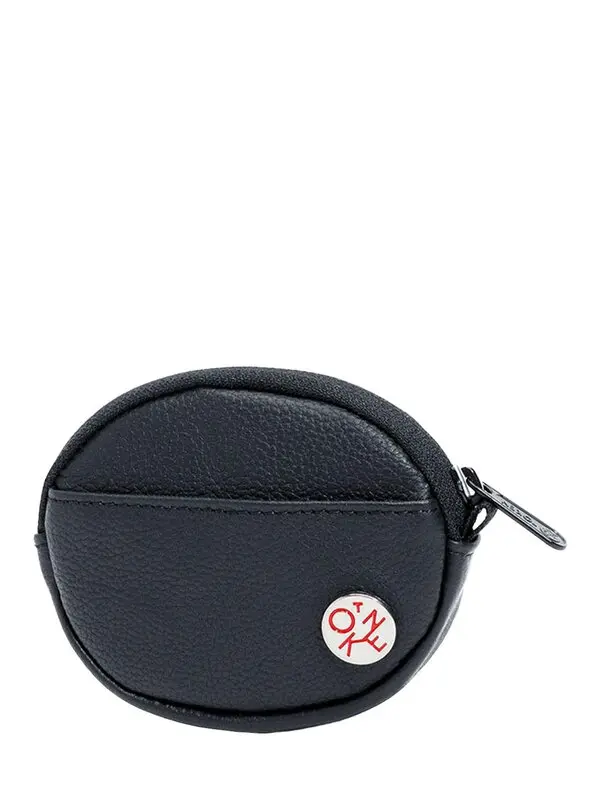 TOKEN Leather Coin Purse - Black