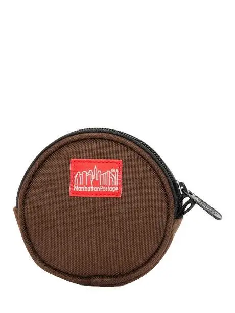 MANHATTAN PORTAGE Ellington Circle Coin Purse - Dark Brown